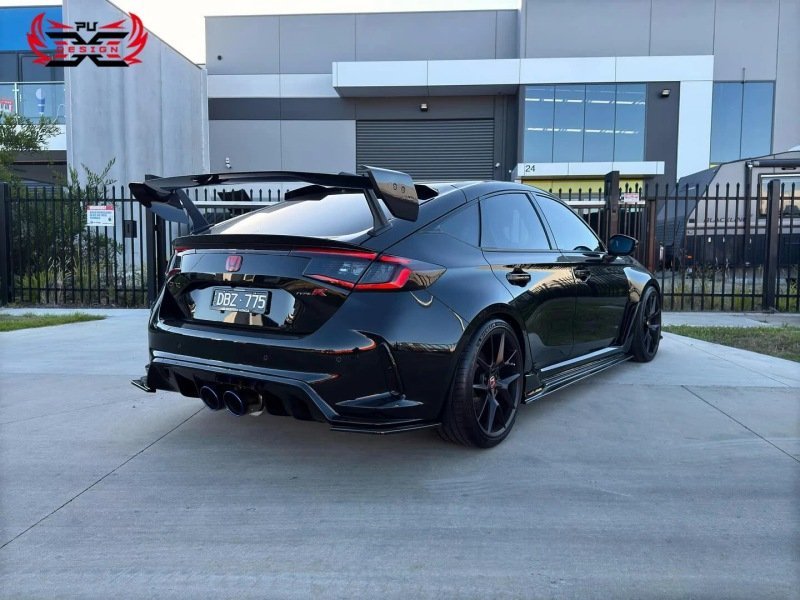 Dry Carbon Rear Spoiler for Honda Civic FL5 Type R Upgrade AD Style ...